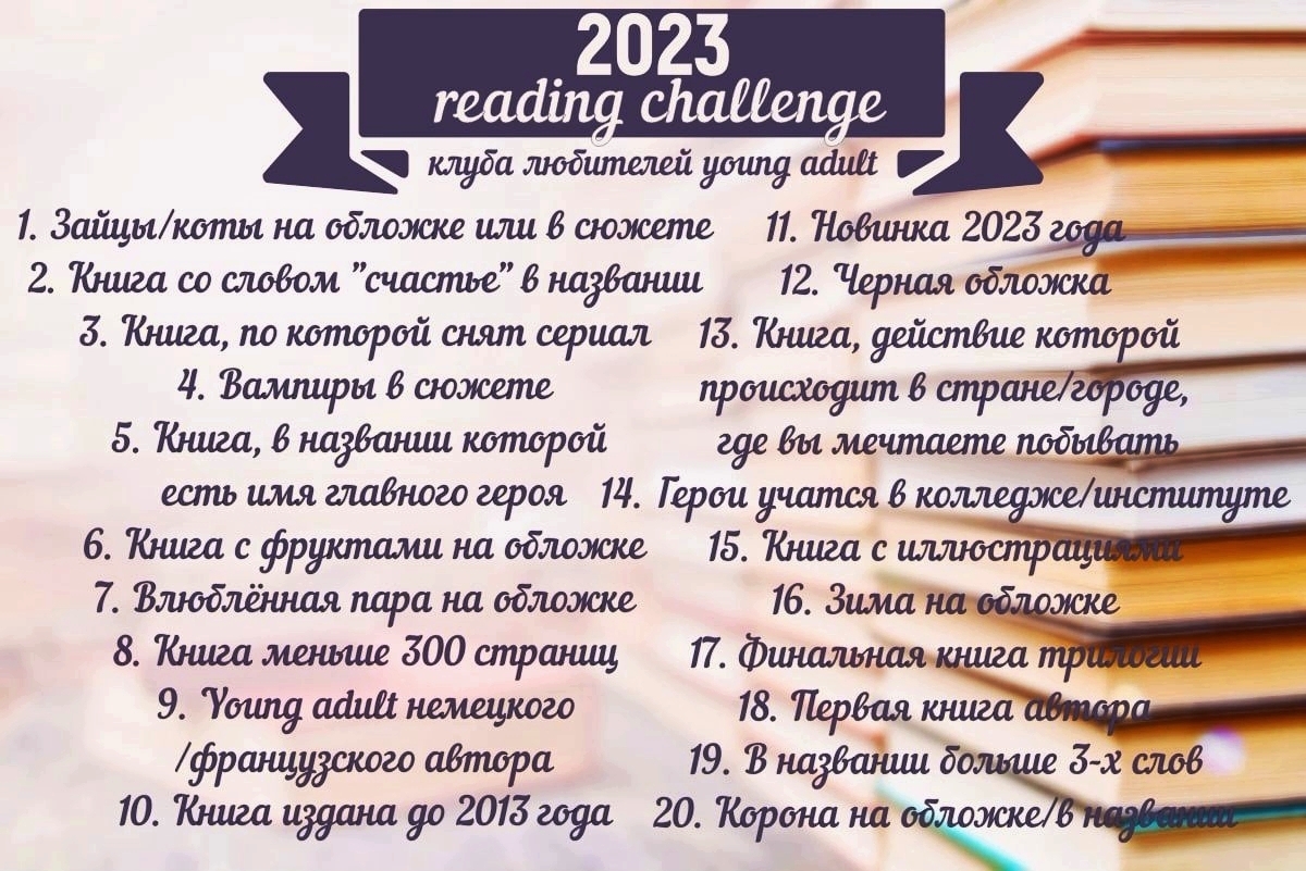 Reading Challenge — 14 книг | Читать лучшие подборки на Livelib