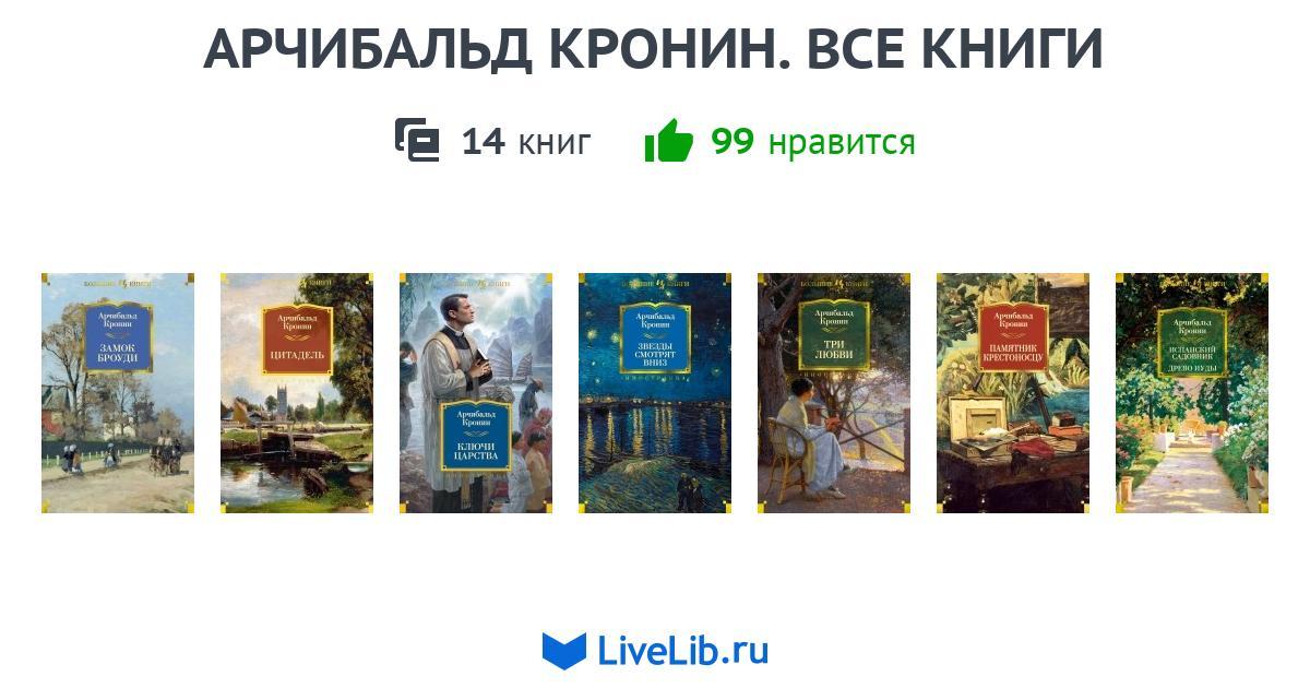 АРЧИБАЛЬД КРОНИН. ВСЕ КНИГИ — 14 книг | Читать лучшие подборки на Livelib