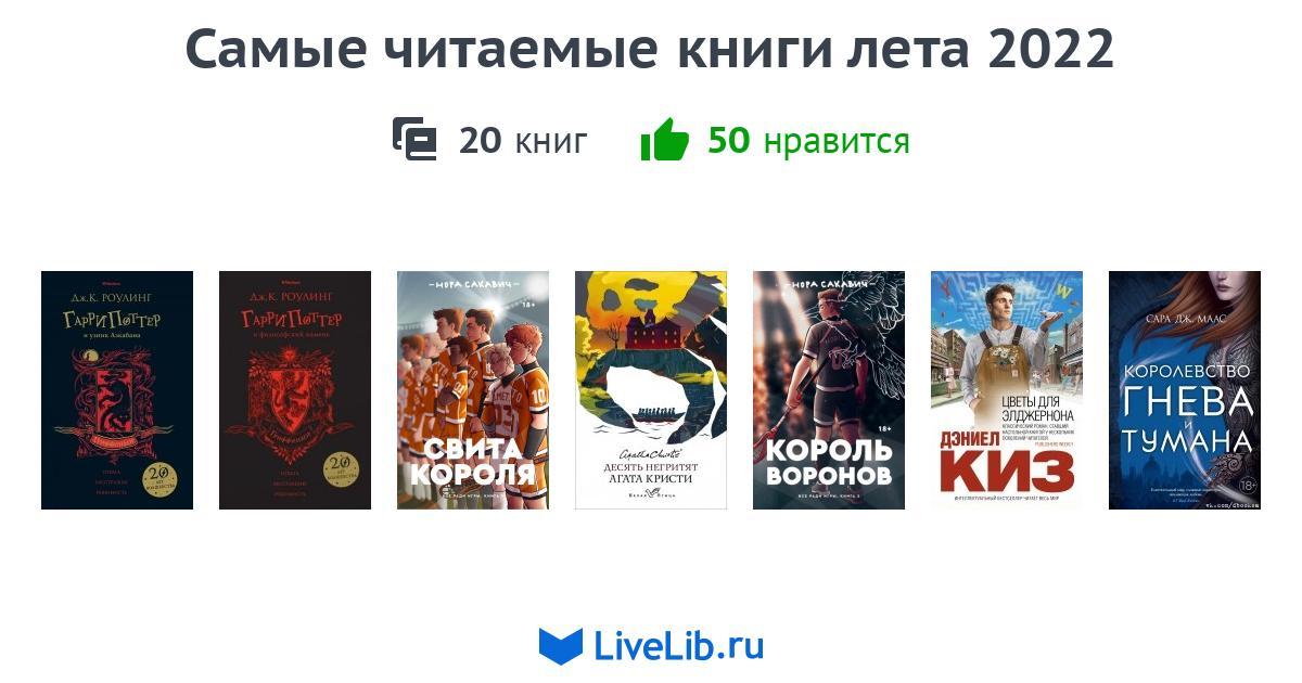 Самые читаемые книги лета 2022 — 20 книг | Читать лучшие подборки на Livelib