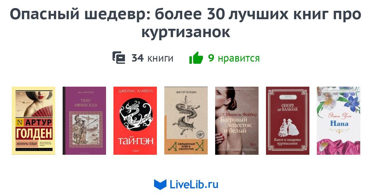 Опасный шедевр: более 30 лучших книг про куртизанок — 34 книги | Читать лучшие подборки на Livelib