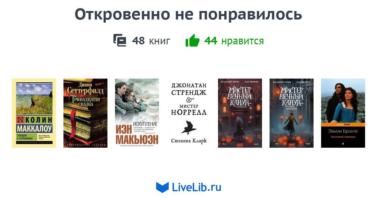 Откровенно не понравилось — 41 книга