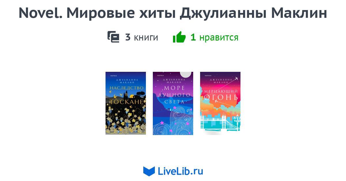 Серия книг «Novel. Мировые хиты Джулианны Маклин» — 3 книги | Читать лучшие подборки на Livelib