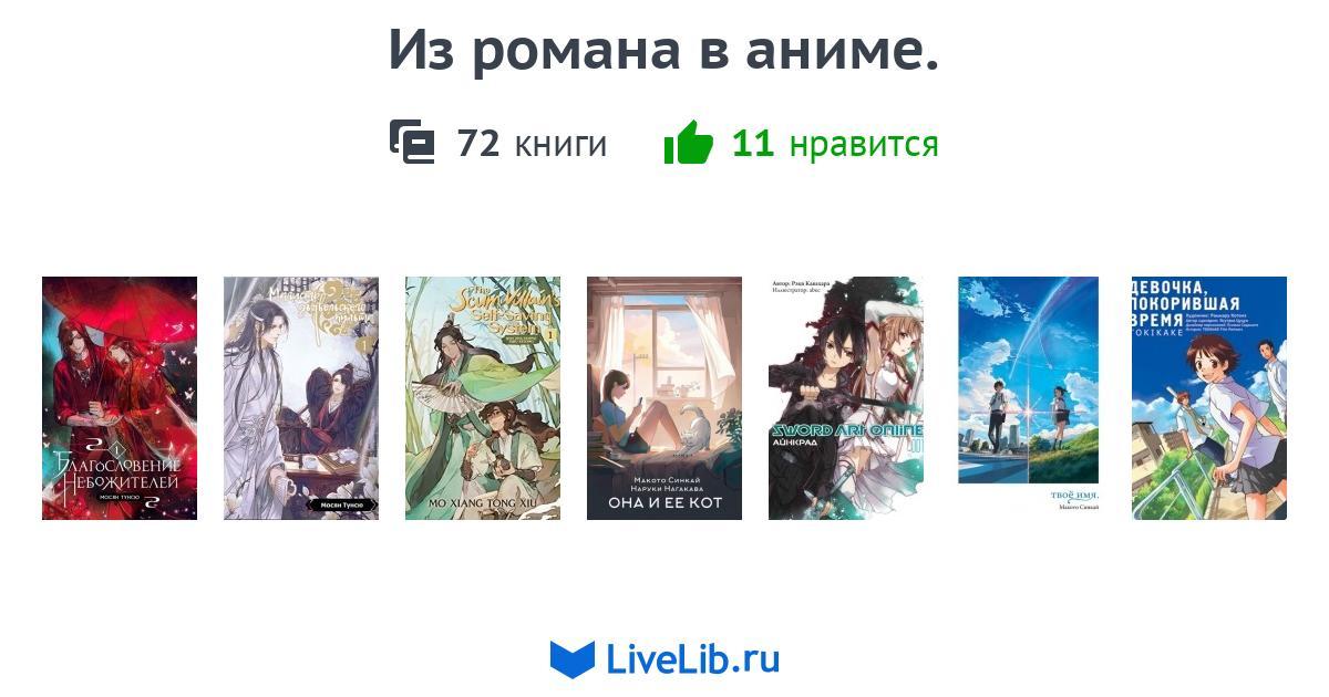 Из романа в аниме. — 72 книги | Читать лучшие подборки на Livelib