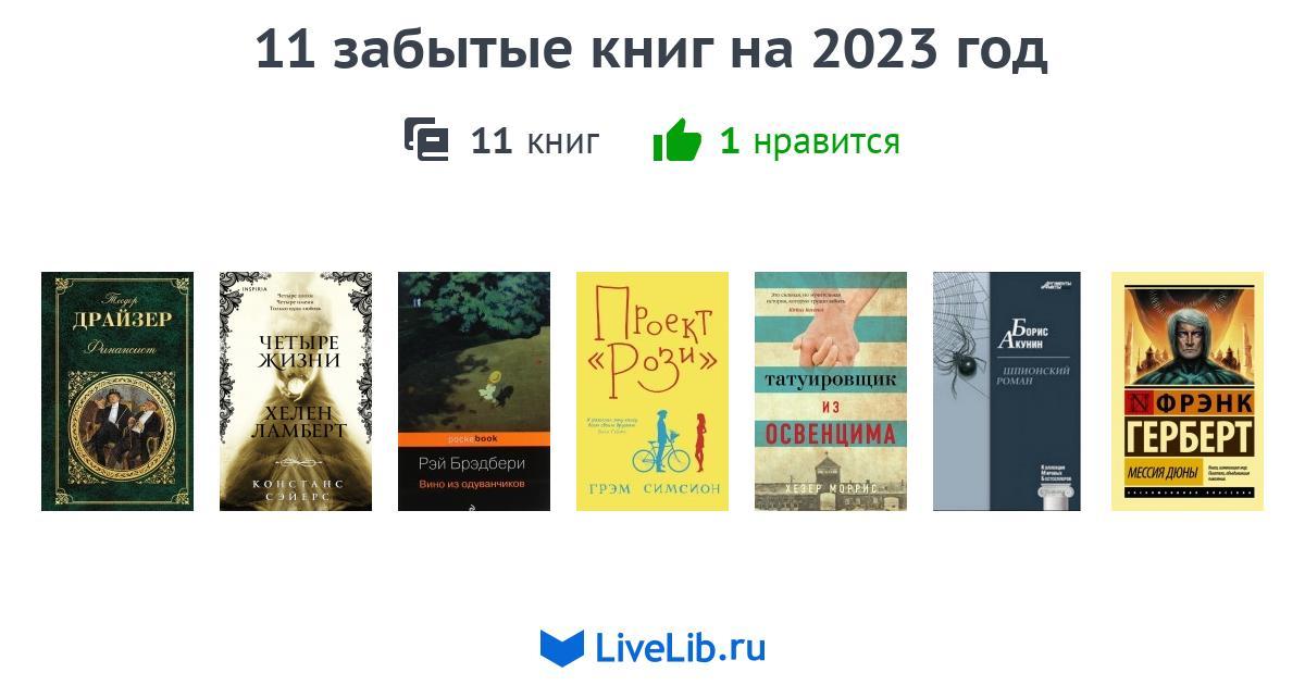 11 забытые книг на 2023 год — 11 книг | Читать лучшие подборки на Livelib