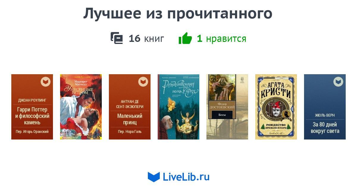 Лучшее из прочитанного — 16 книг | Читать лучшие подборки на Livelib