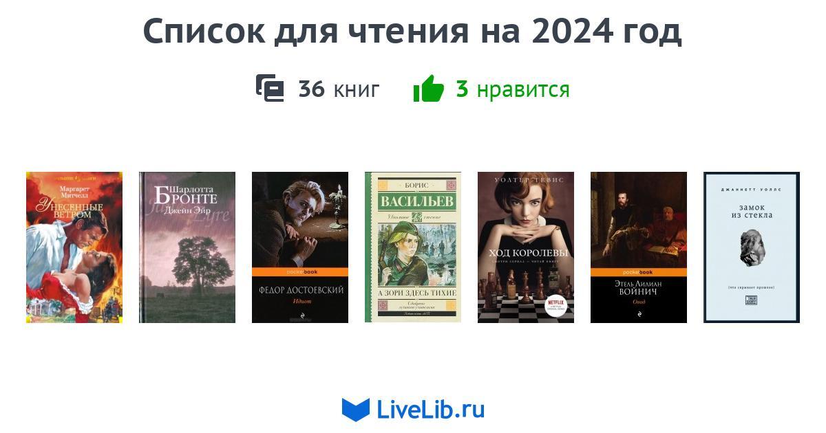 Список для чтения на 2024 год — 36 книг | Читать лучшие подборки на Livelib