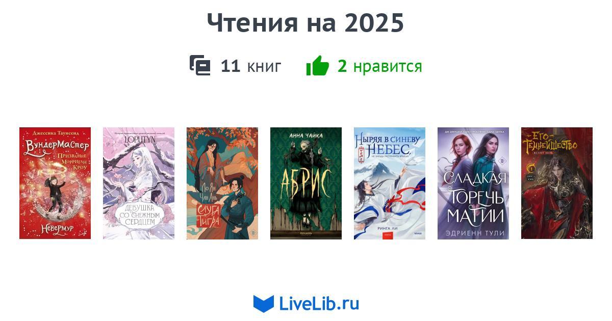 Чтения на 2024 — 7 книг | Читать лучшие подборки на Livelib