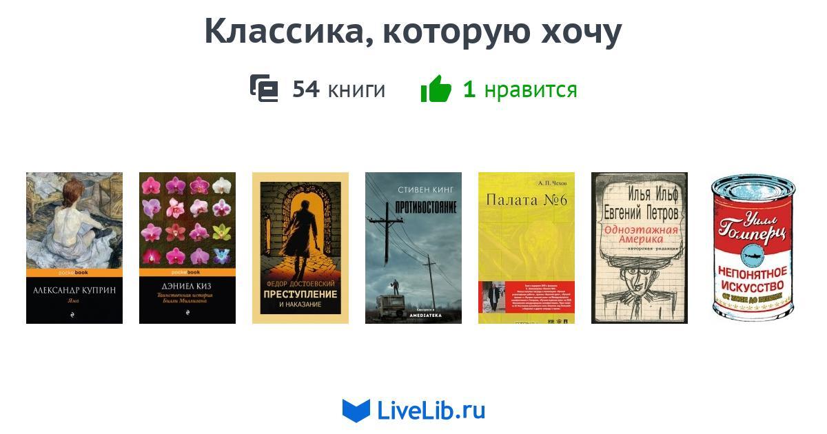 Классика, которую хочу — 54 книги | Читать лучшие подборки на Livelib