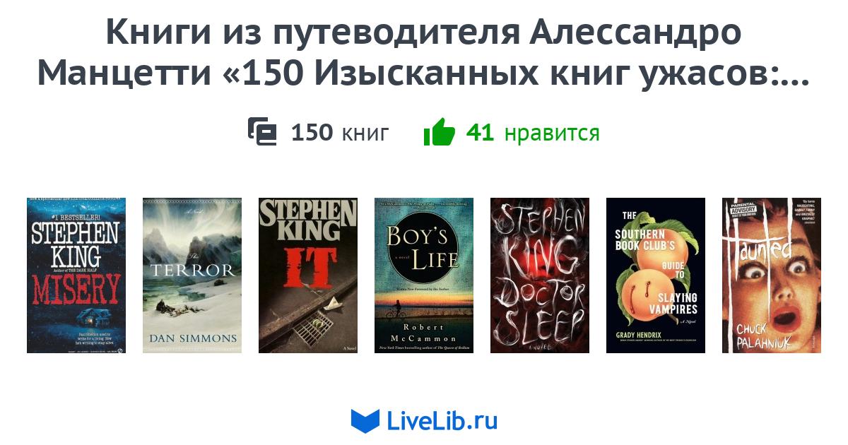 Книги из путеводителя Алессандро Манцетти «150 Изысканных книг ужасов: путеводитель по ...