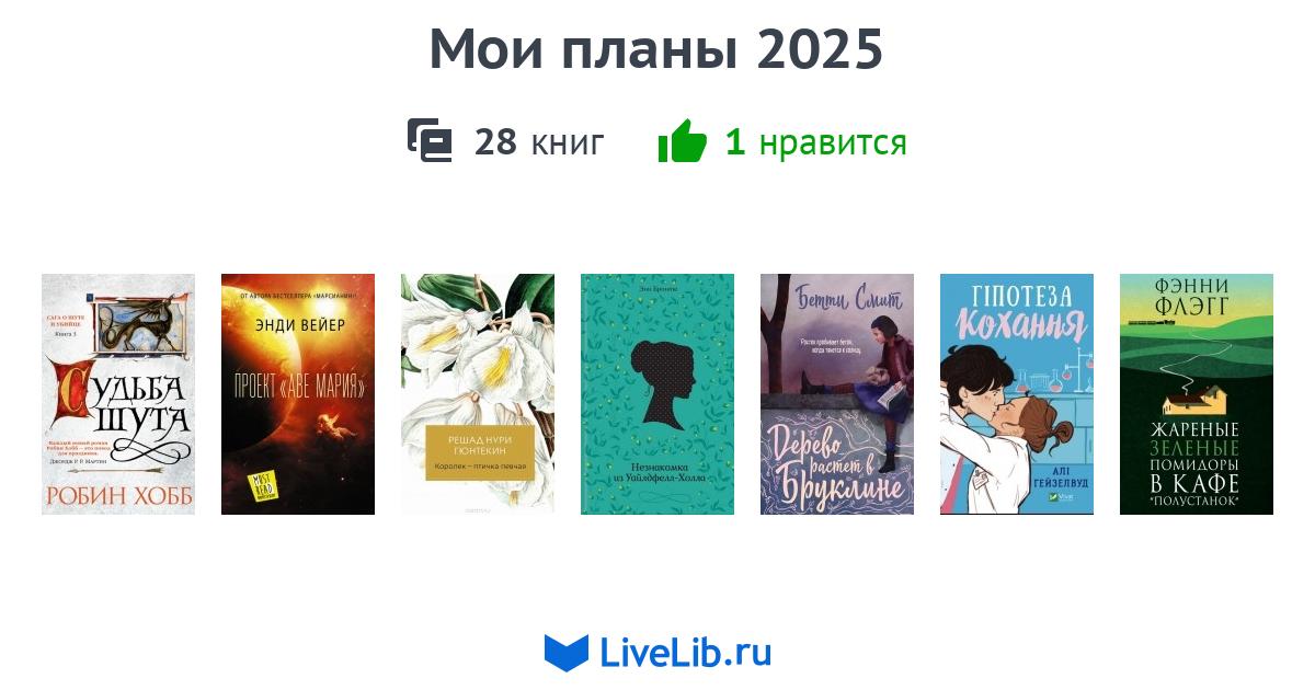 Мои планы 2025 — 31 книга | Читать лучшие подборки на Livelib