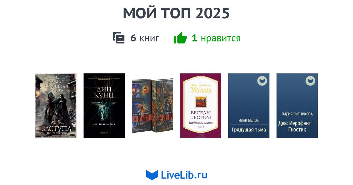 МОЙ ТОП 2025 — 3 книги | Читать лучшие подборки на Livelib