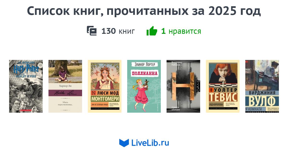 Список книг, прочитанных за 2025 год — 58 книг | Читать лучшие подборки на Livelib
