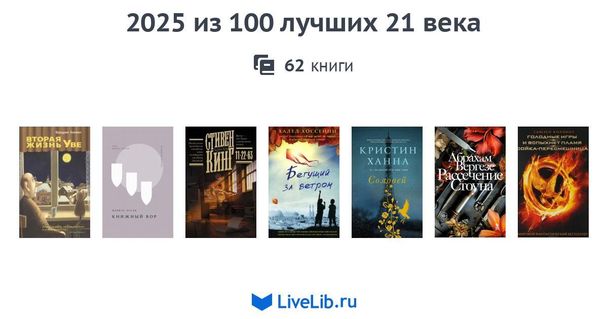 2025 из 100 лучших 21 века — 62 книги | Читать лучшие подборки на Livelib