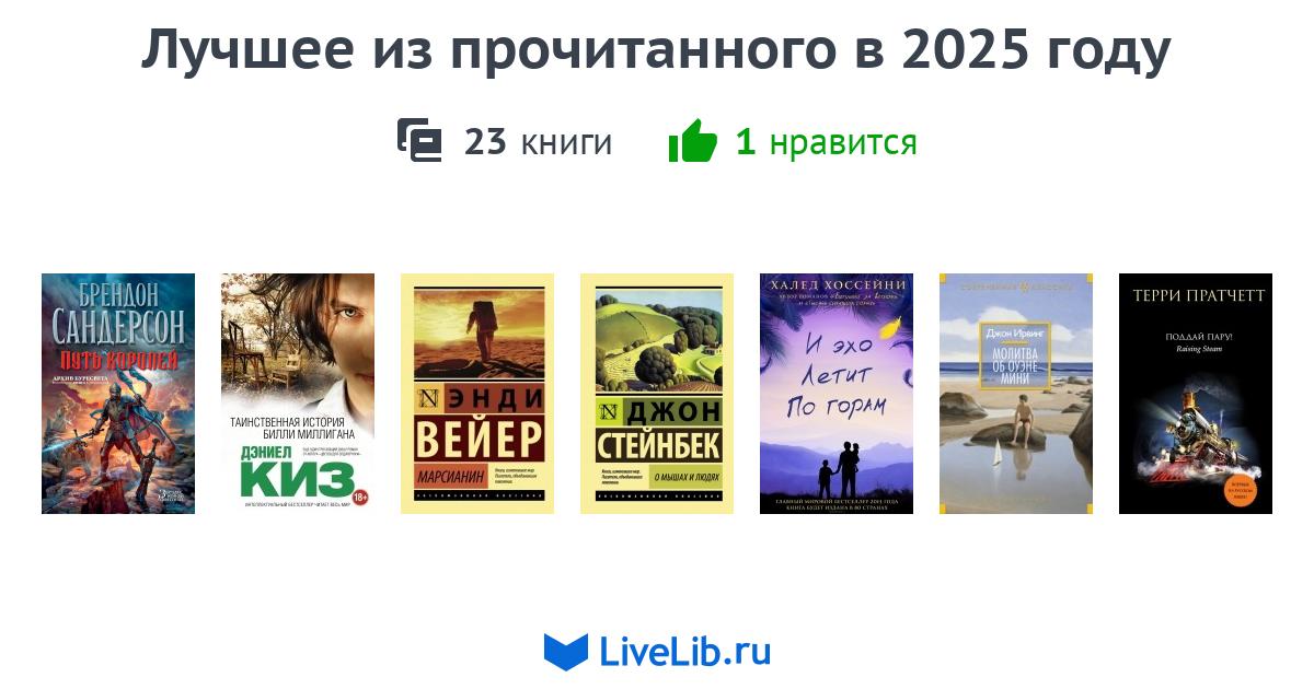 Лучшее из прочитанного в 2025 году — 16 книг | Читать лучшие подборки на Livelib