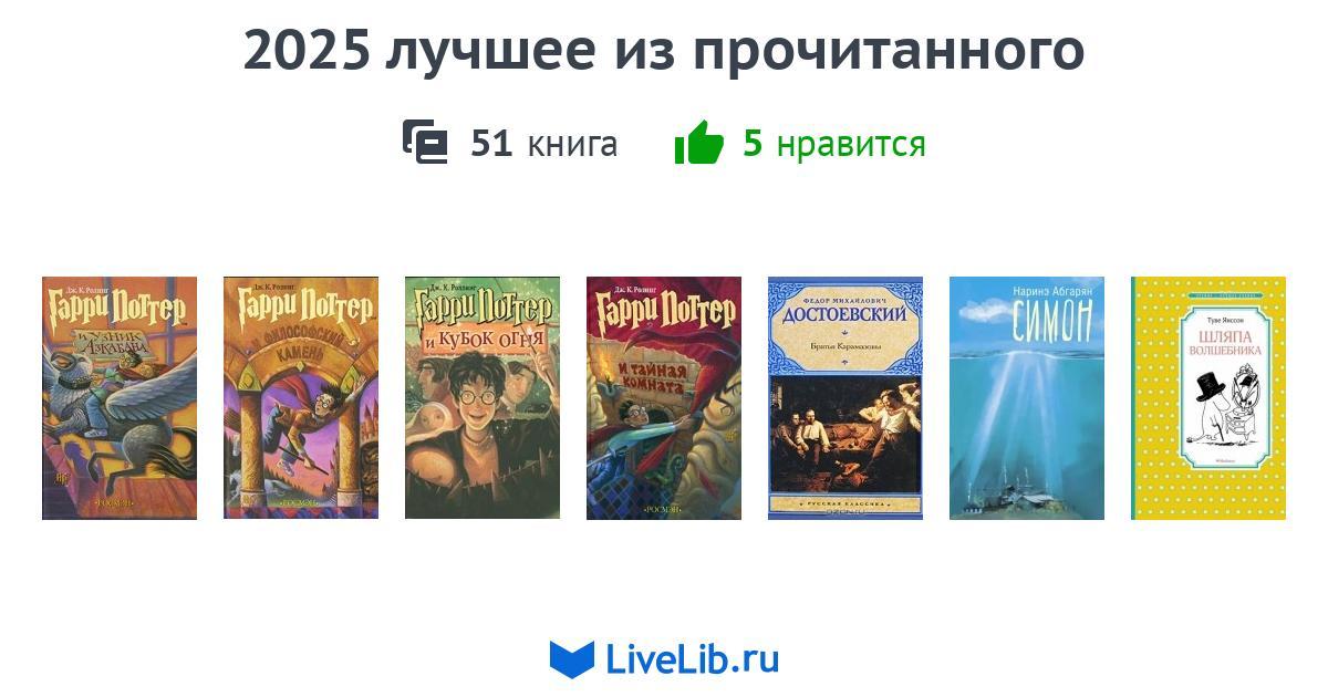 2025 лучшее из прочитанного — 25 книг | Читать лучшие подборки на Livelib