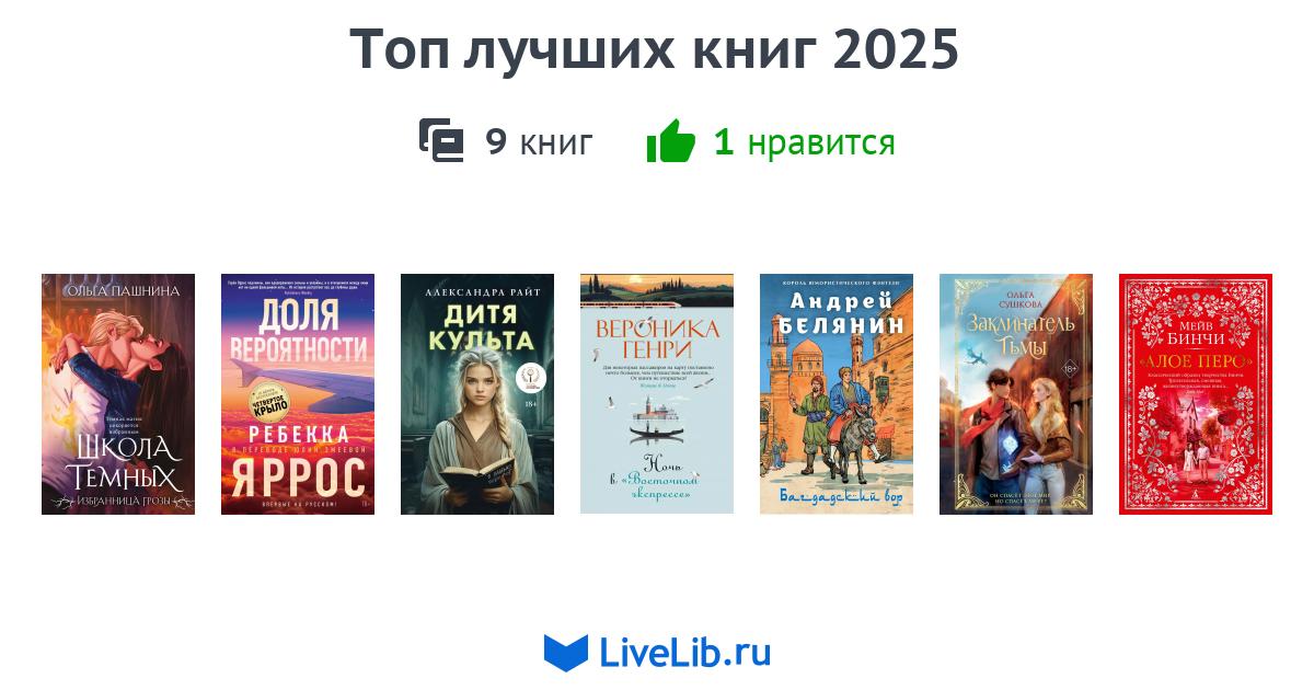 Топ лучших книг 2025 — 5 книг | Читать лучшие подборки на Livelib