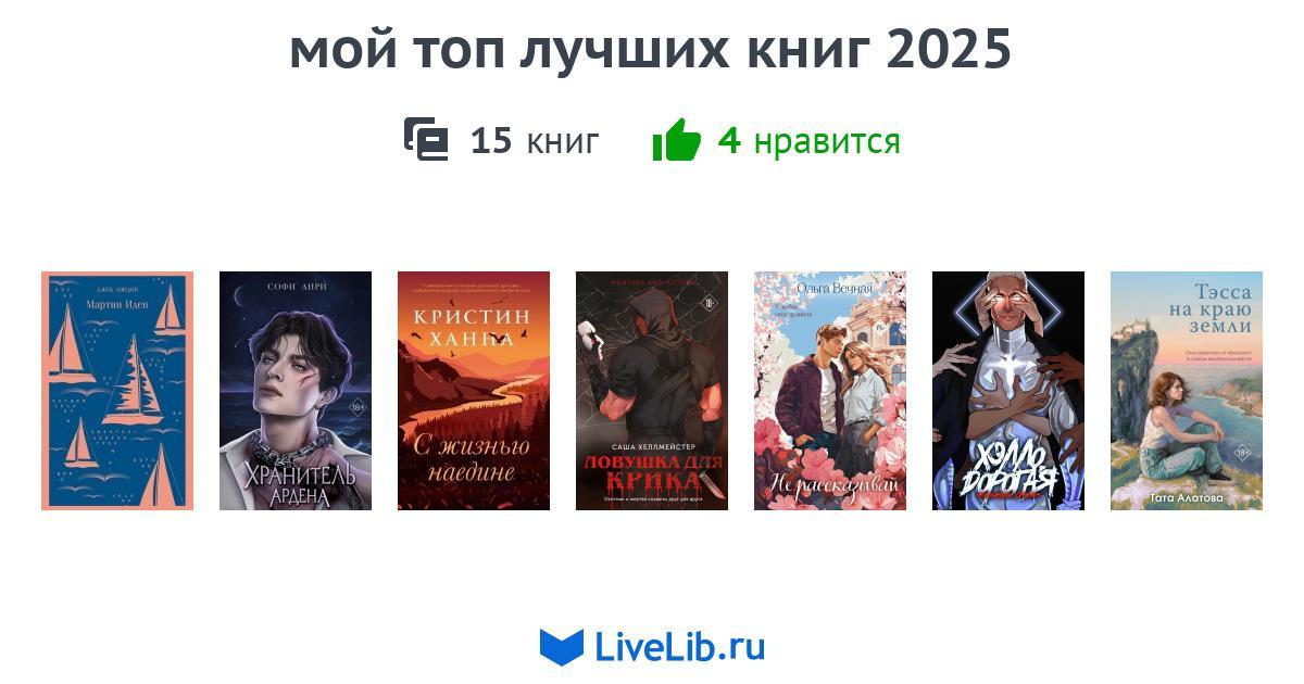 мой топ лучших книг 2025 — 10 книг | Читать лучшие подборки на Livelib