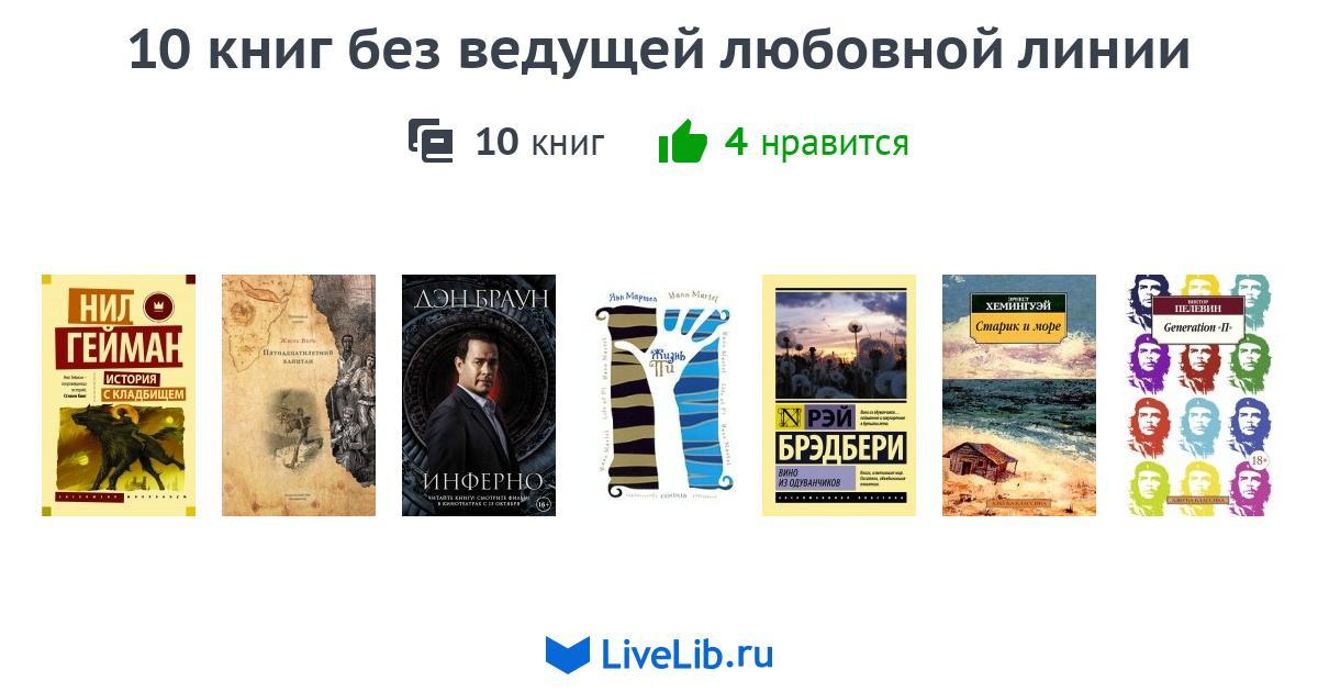 10 книг без ведущей любовной линии — 10 книг | Читать лучшие подборки на Livelib